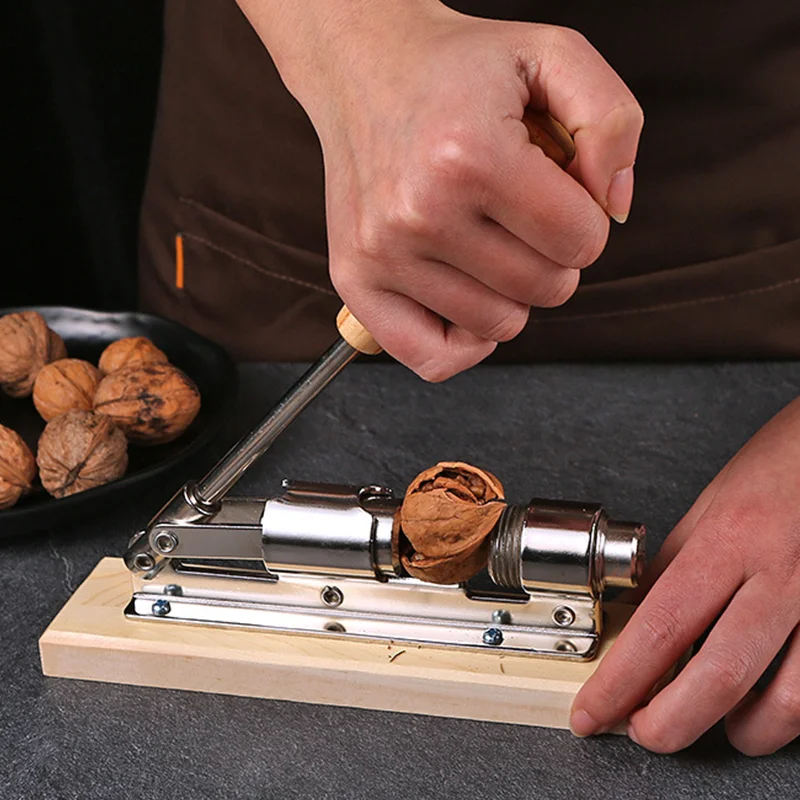 Stainless Steel Manual Mechanical Walnut Clamp Nut Cracker Walnut Clip ...