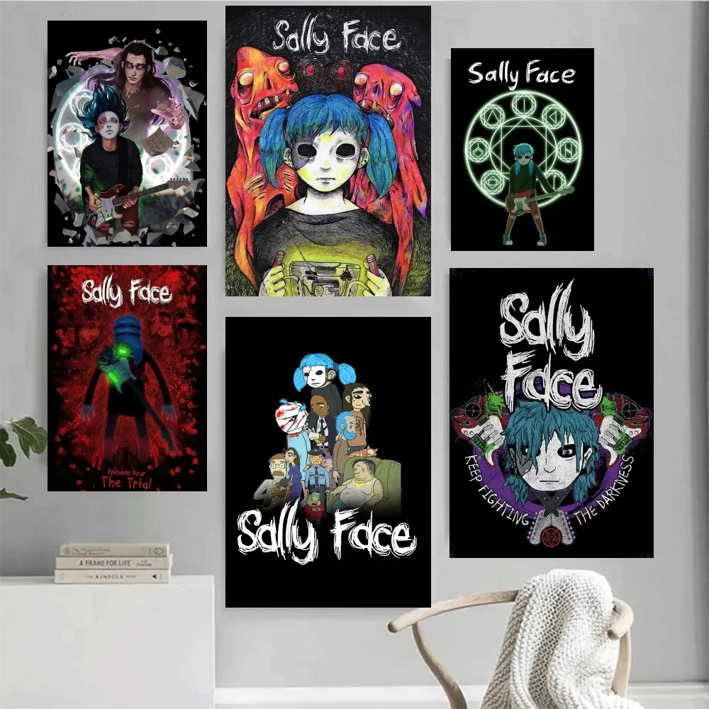 Game-Sally-Face-Poster-Home-Office-Wall-Bedroom-Living-Room-Kitchen ...