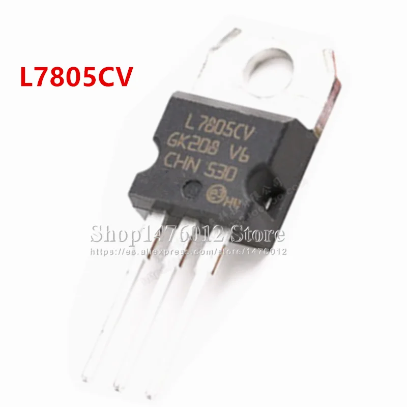 10PCS/LOT L7805CV L7805 Three-terminal voltage regulator directly ...