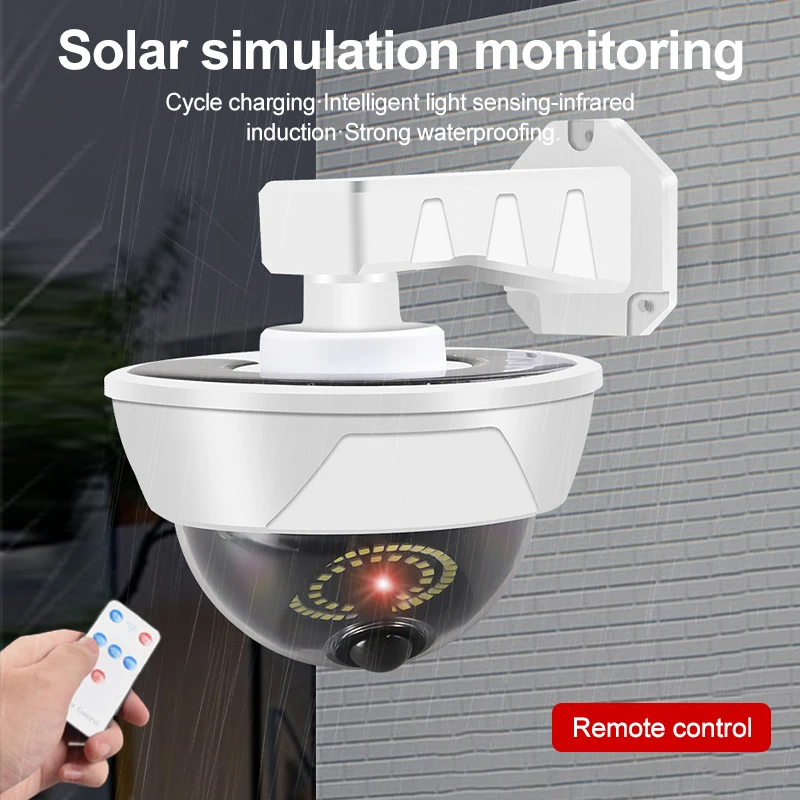 Fake-Solar-Camera-Outdoor-Waterproof-CCTV-Surveillance-Simulation-Fake ...