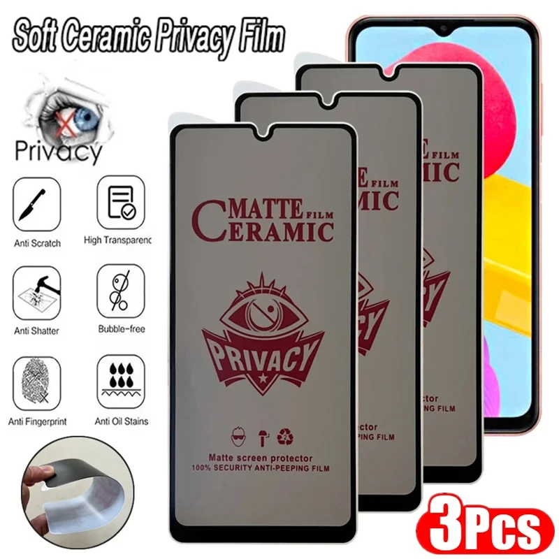 Matte-Ceramic-Privacy-Screen-Protector-for-Samsung-A13-A53-A52-A32-A12 ...