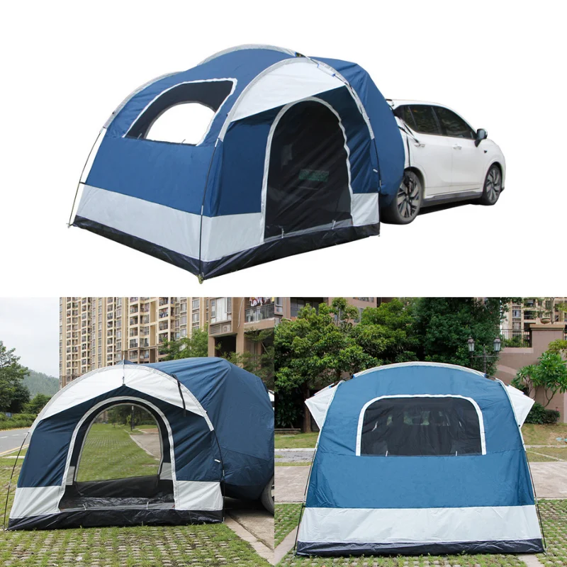 Outdoor-Camping-Tents-Car-Trail-Rear-Trunk-Tent-4-Person-Sun-Sunshade ...