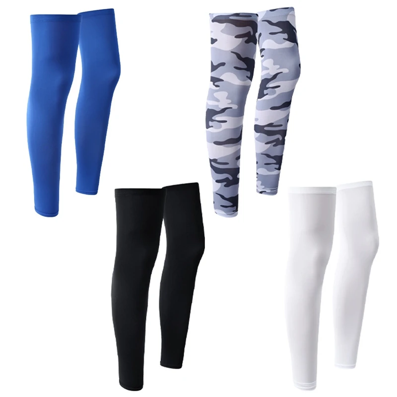 Summer-Anti-uv-Sun-Protection-Cycling-Leg-Sleeves-Silk-Ice-Breathable ...