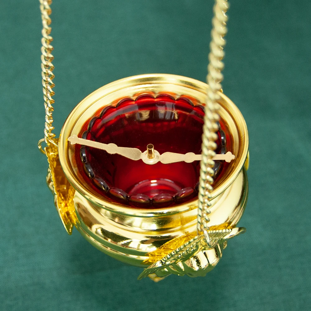 Church-Orthodox-Home-Decor-Custom-Gold-Plated-Hanging-Candle-Holder-Oil ...
