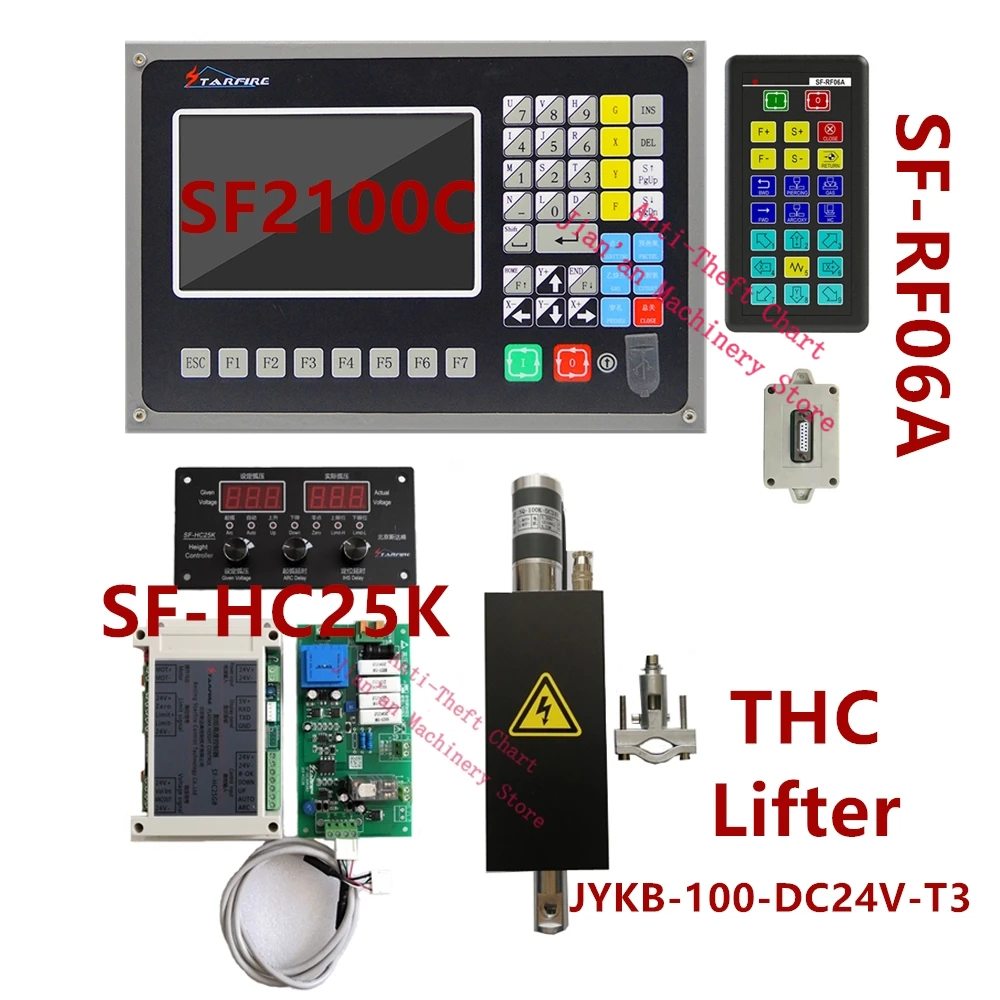 Plasma-SF2100C-SF-HC25K-SF-RF06A-THC-Lifter-JYKB-100-DC24V-T3-torch ...