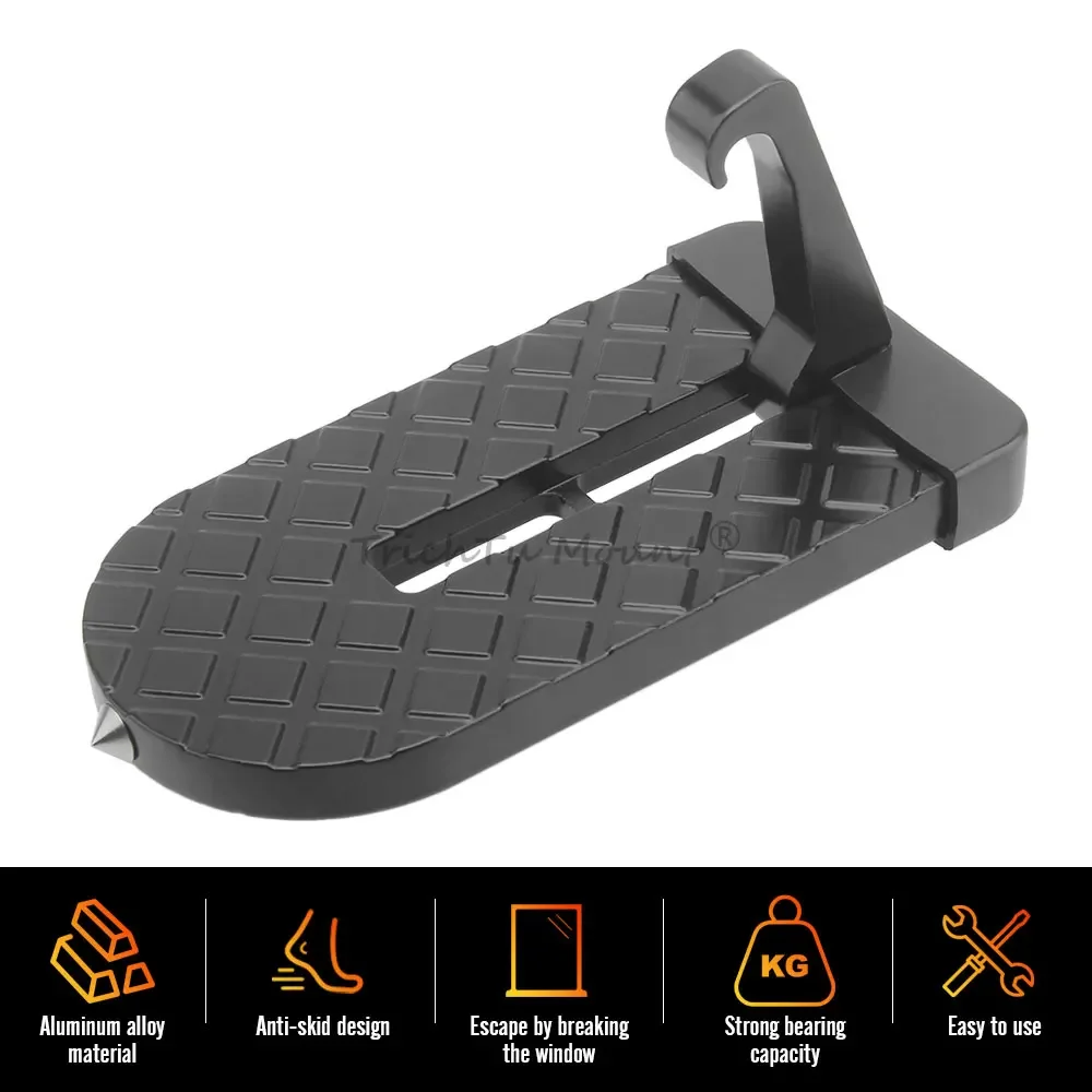 Universal Car Accessroies Black Car Door Step Aluminum Alloy Thickened ...