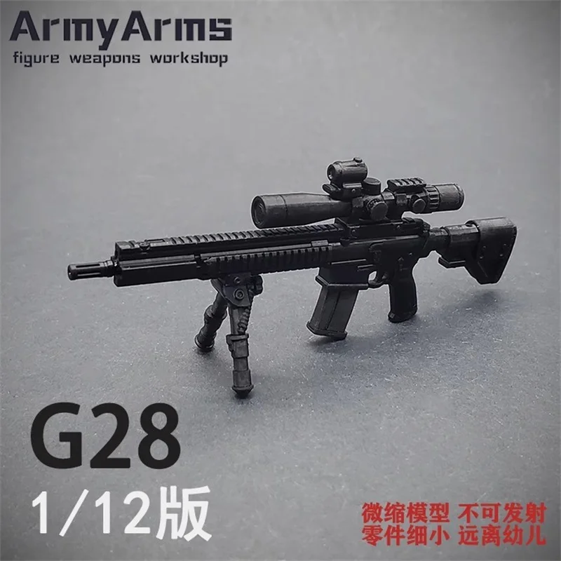 ArmyArms 1/12 Scale Soldier Accessories 7CM G28 Rifle Weapon Assemble ...