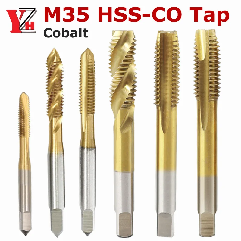 Metric-M35-HSS-Cobalt-Tap-Titanium-Plated-Straight-Spiral-Flute-Machine ...
