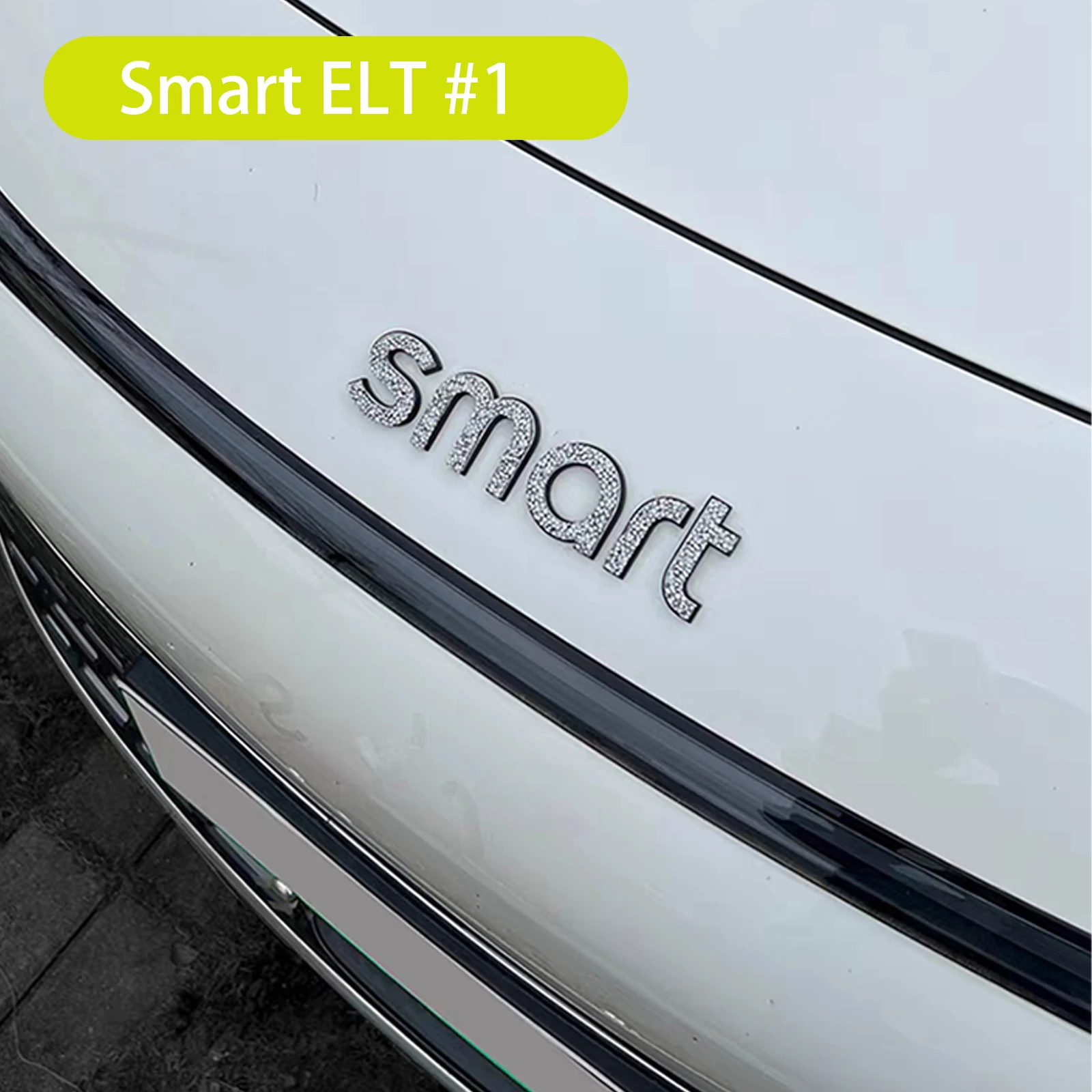 For-Smart-Elf-1-Front-Rear-Logo-Emblem-Steering-Wheel-Center-Console ...