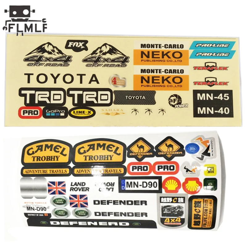 Rc Car Stickers Mn D90 D91 For Remote Control Model Spare Parts Diy ...