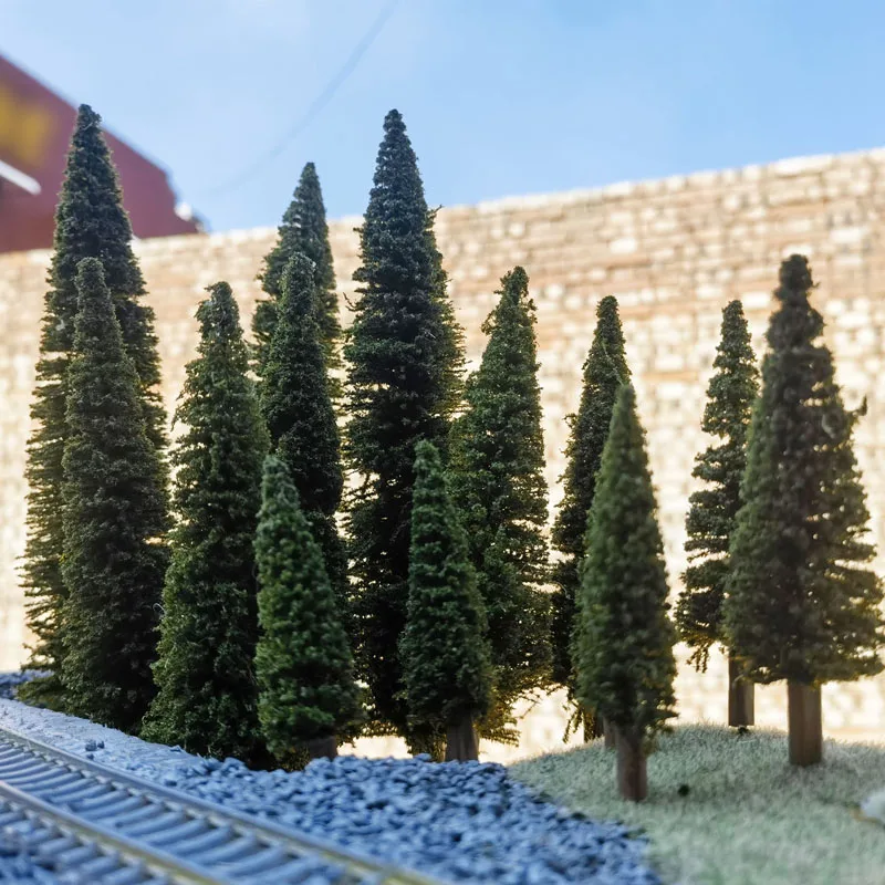 Micro-Landscape-Spruce-Model-Pine-Tree-Mountain-Scenery-Model-Christmas ...