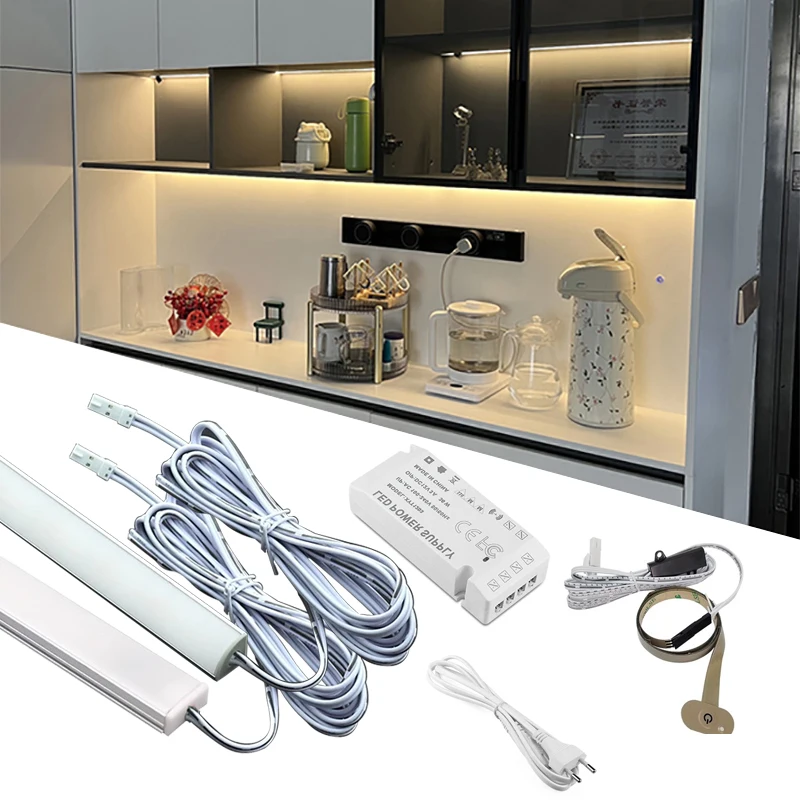 45-Oblique-Light-Aluminum-Profile-Channel-Led-Under-Cabinet-Light ...