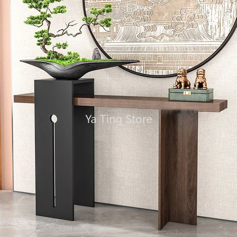 New-Chinese-Art-Console-Tables-Style-Wood-Entrance-Console-Creative ...
