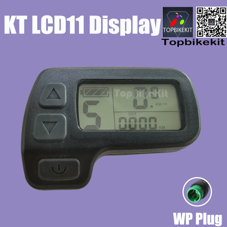 미니 KT lcd 11 디스플레이 전자 자전거 미터 5 핀 Julet WP 플러그 또는 SM 플러그 24V/36V/48V KT ...