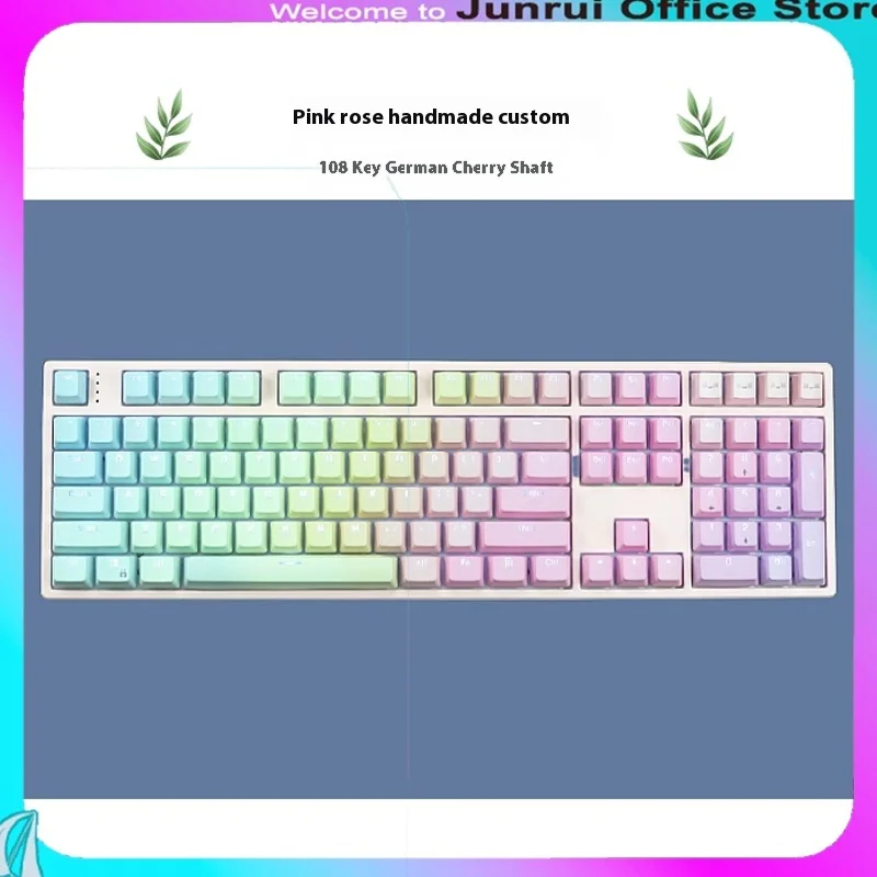 Akko-Ducky-Mechanical-Gaming-Keyboard-Gauss-3108s-Pink-Girl-Rainbow ...