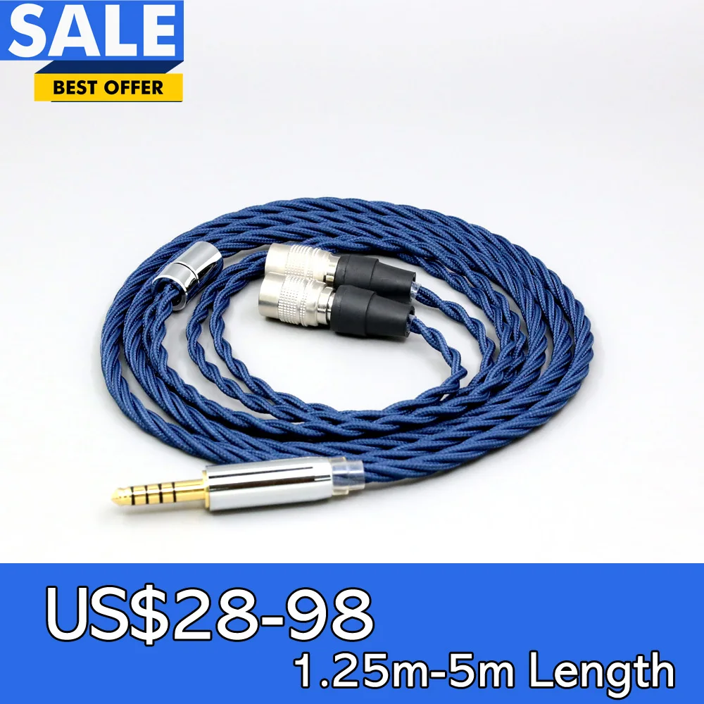 99-Pure-Silver-OCC-Graphene-Alloy-Full-Sleeved-Earphone-Cable-For-Mr ...