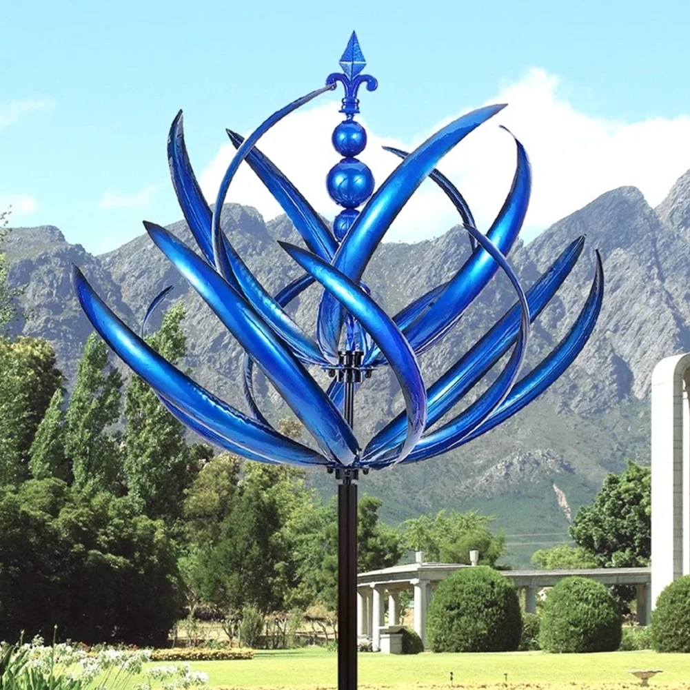 Iron-Windmill-with-Ground-Stand-Vertical-Windmill-360-Degrees-Rotatable ...