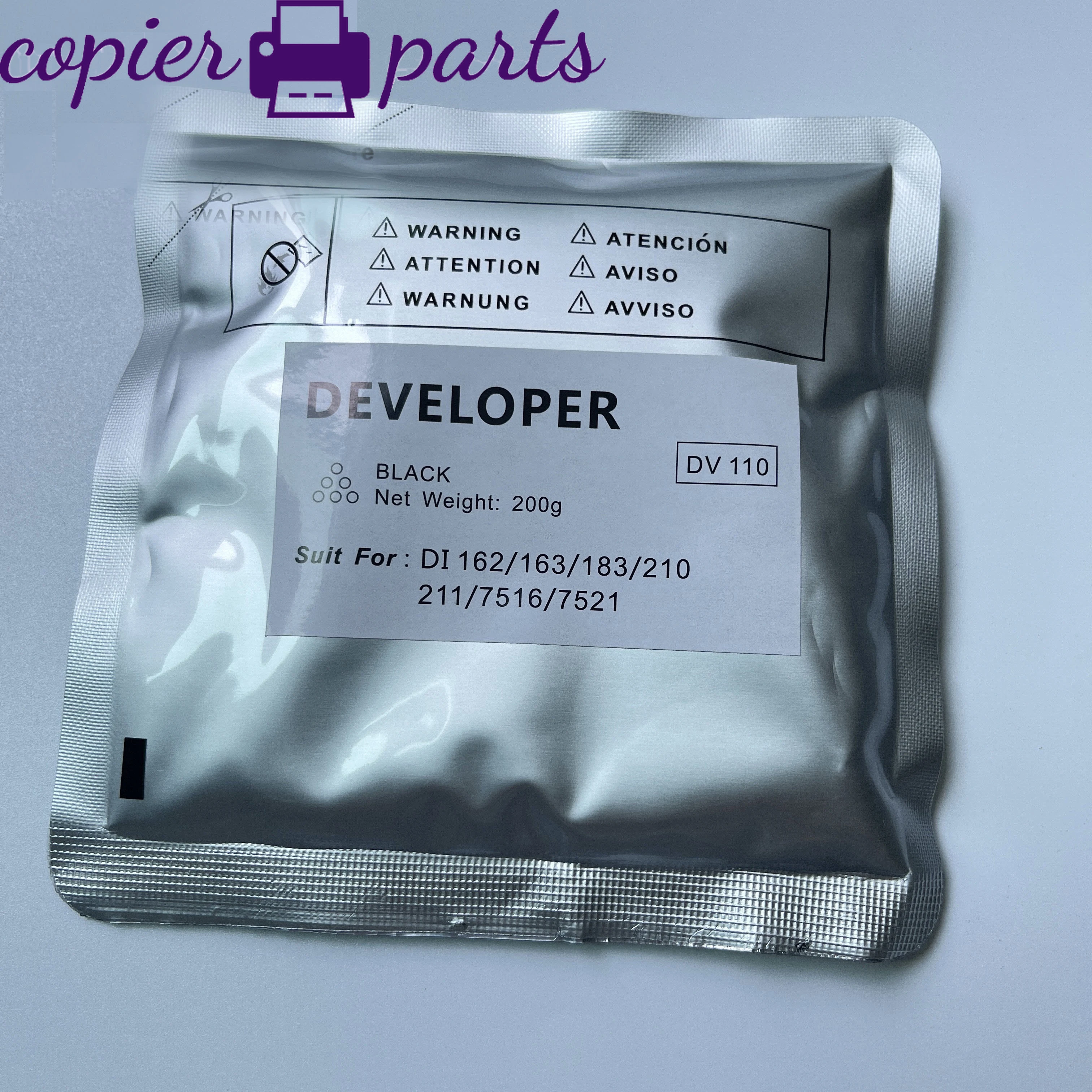 200g/bag DV110 Developer Powder For Konica Minolta Bizhub Di162 162 210 ...
