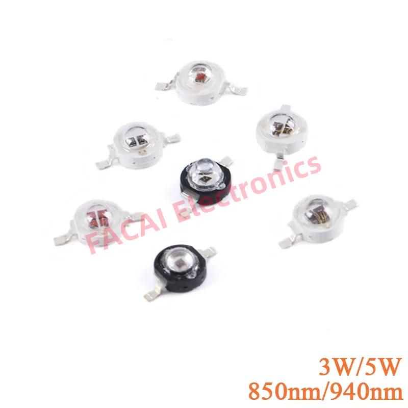 2Pcs-lot-3W-5W-850nm-940nm-High-Power-Infrared-LED-Emitter-CCTV-Camera ...