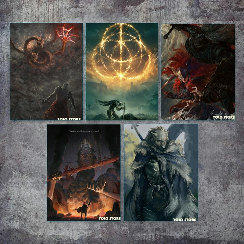 Elden Ring Pop Game Diamond Painting Malenia Duo Ranni Art 5D DIY ...