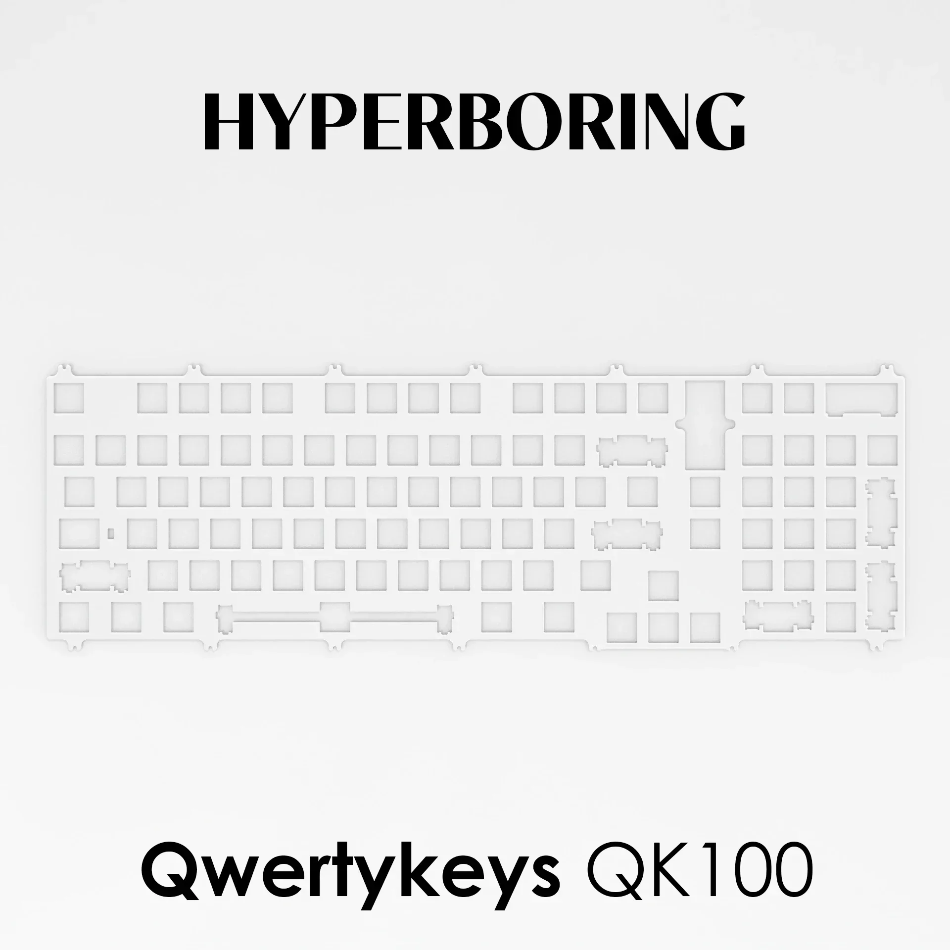 Qwertykeys QK100 키보드 플레이트 PC POM FR4 장착 찔림 - 티몬