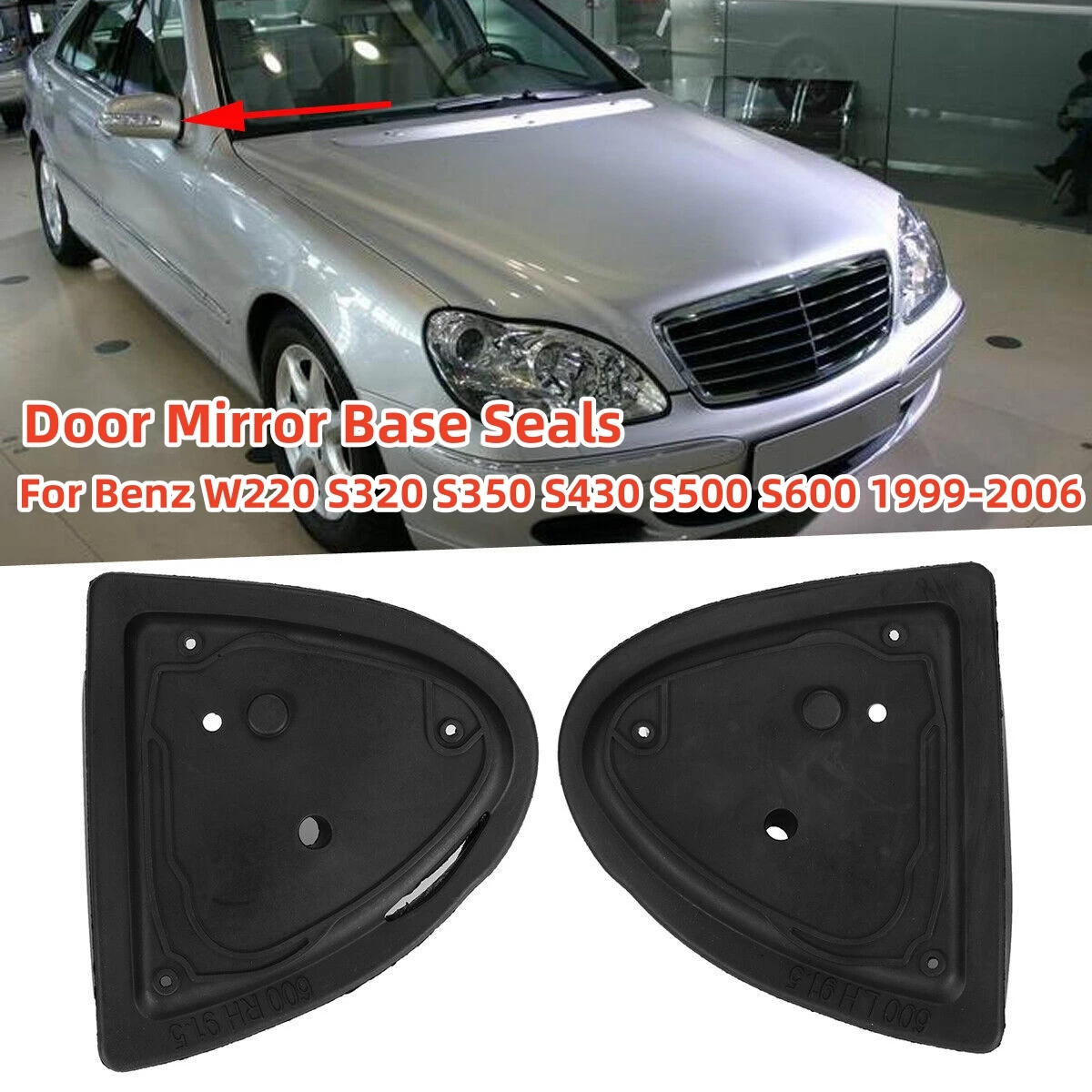 RM-CAR-Pair-Car-Exterior-Door-Mirror-Gasket-Side-Mirror-Gasket-Seals ...