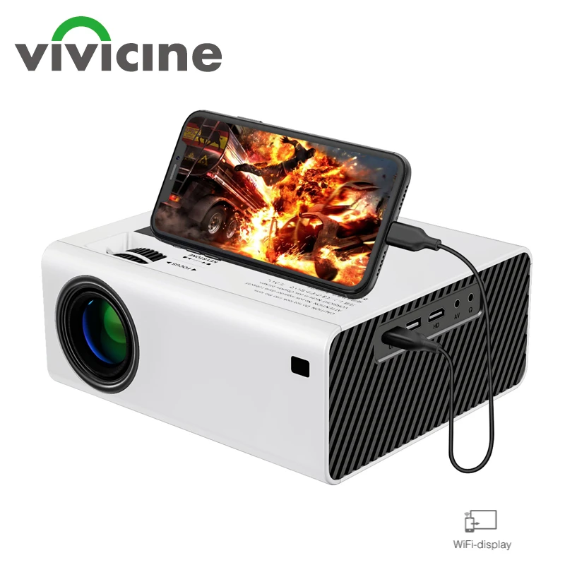 Vivicine 2021 New V6 Led Mini Projector , 5000 Lux , Support Full Hd ...