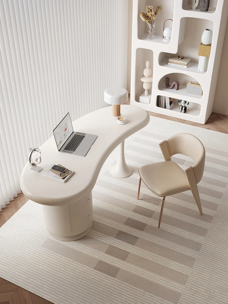 Cream-style-desk-Modern-simple-light-luxury-small-household-white ...
