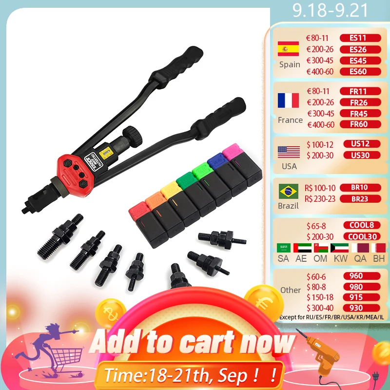 ALLSOME-BT-607-16-Manual-Riveter-Gun-Hand-Rivet-Tool-Kit-Rivet-Nut ...