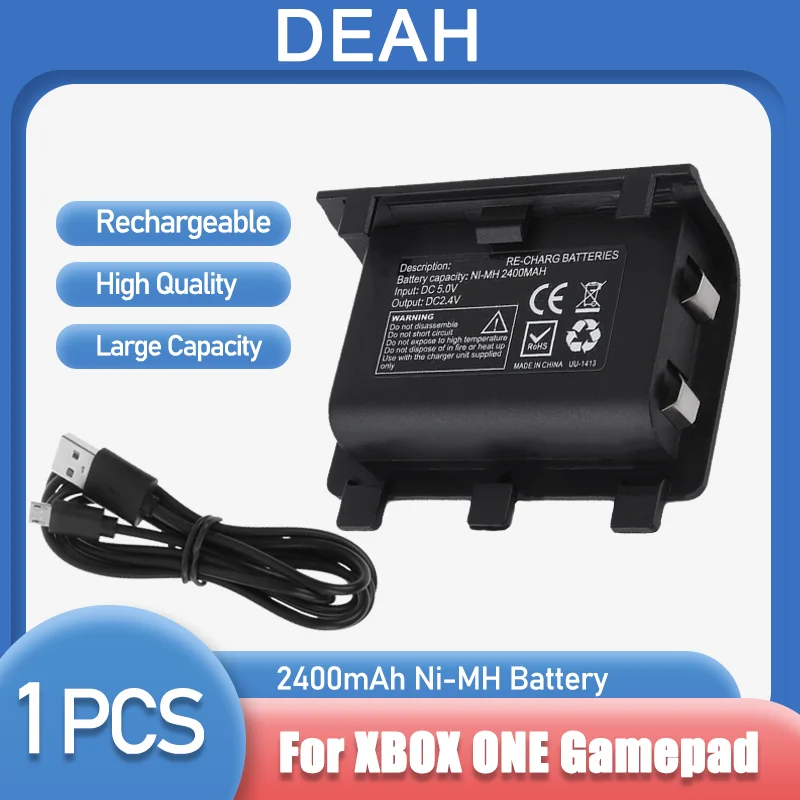 1PCS 2400mAh Ni-MH Rechargeable Battery Pack For XBOX ONE Wireless ...