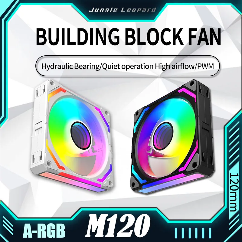 120mm-ARGB-PC-Computer-Case-Fans-MK120-Cooling-Cooler-3PIN-5V-Mute ...