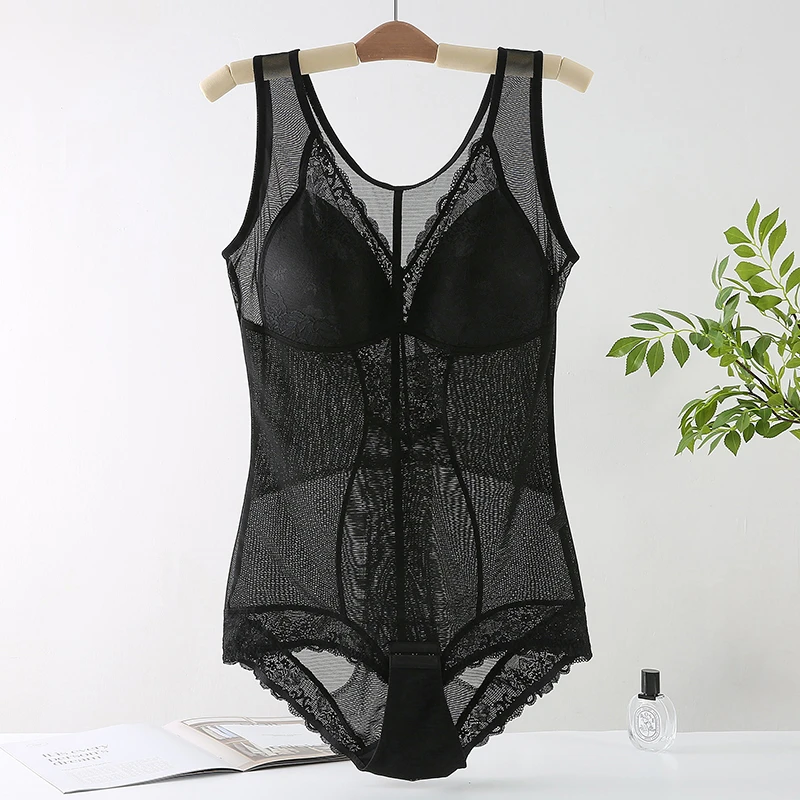 Women's One Piece Shapewear With Bra There Are wire free Body Shaper ...