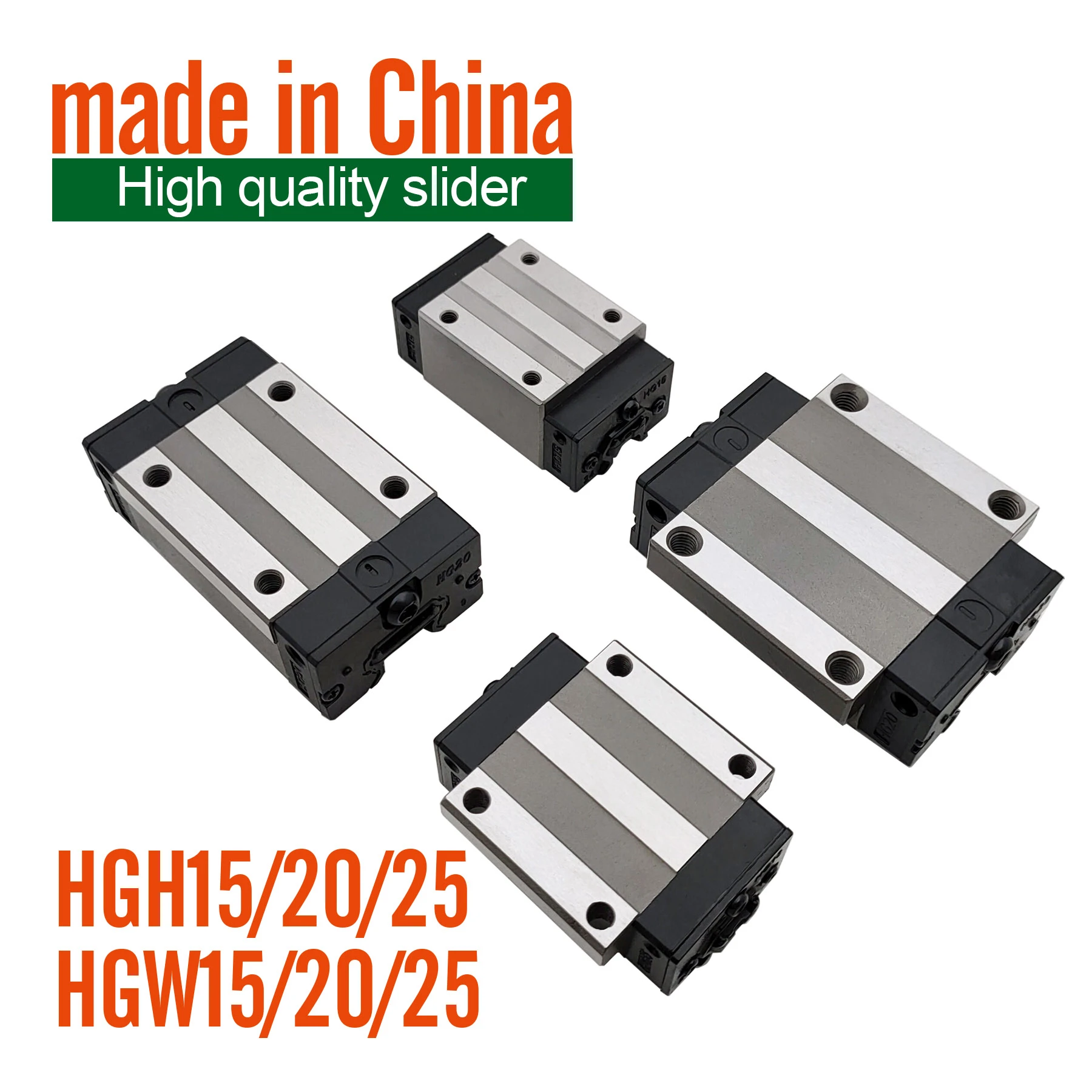 slider block match use HGR linear guide for linear rail CNC diy parts HG15 Track L300mmHGH15CA ...