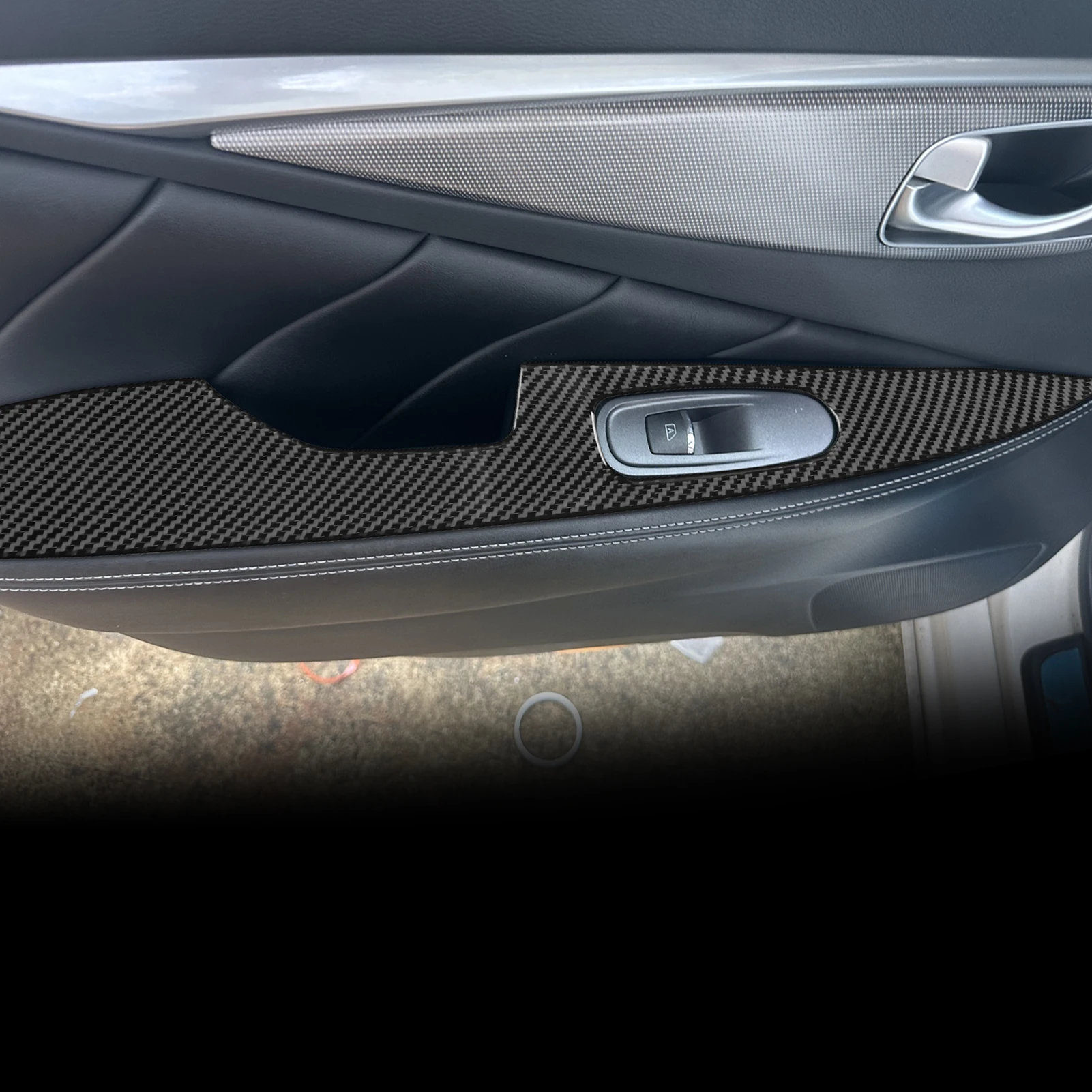 For Infiniti Q50 2014-2020 Car Accessories Carbon Fiber Rear Door ...
