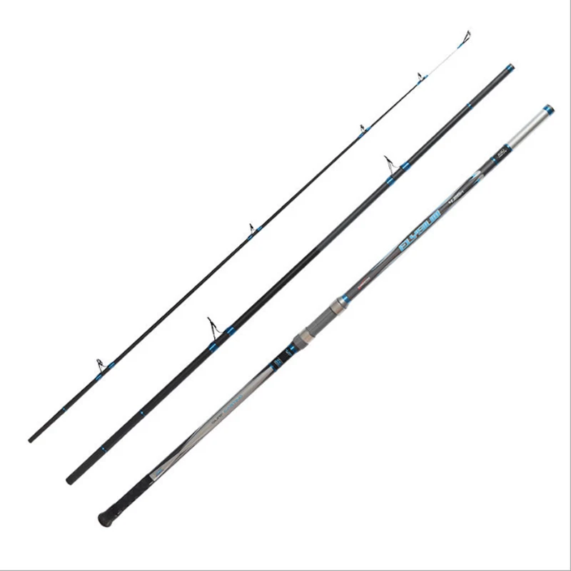 Amazon 4.25m 4.5m Carbon Long Cast Surf Fishing Rods 100-250g Lure ...