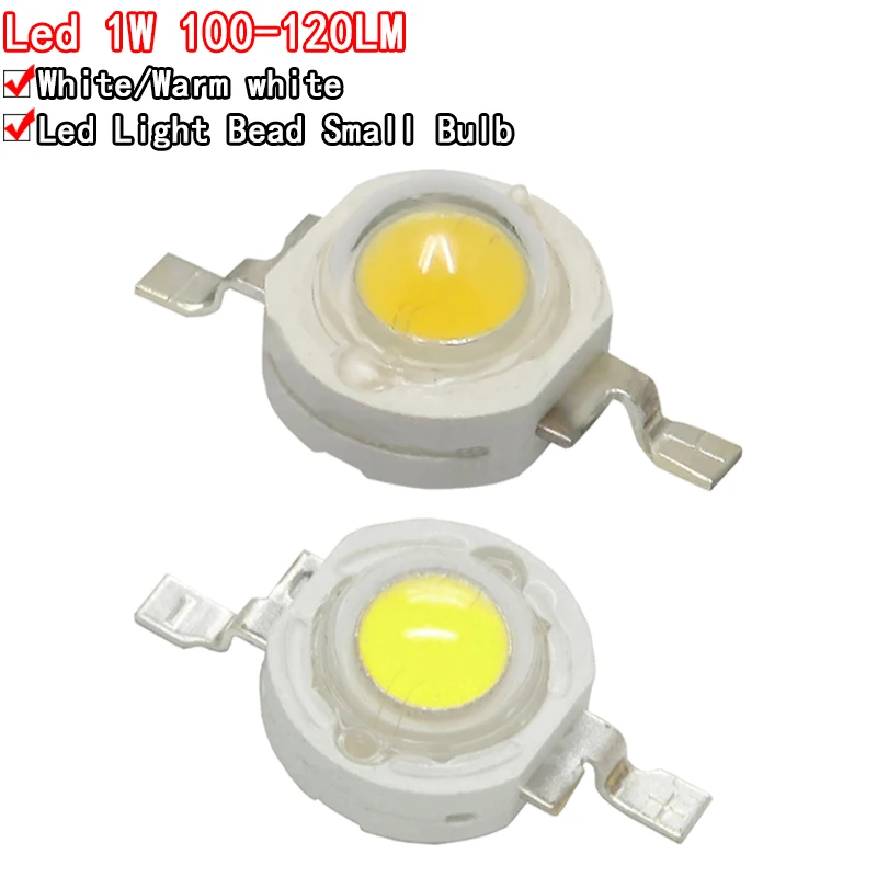 10PCS-led-1W-White-100-120LM-LED-Bulb-IC-SMD-Lamp-Light-Daylight-warm ...