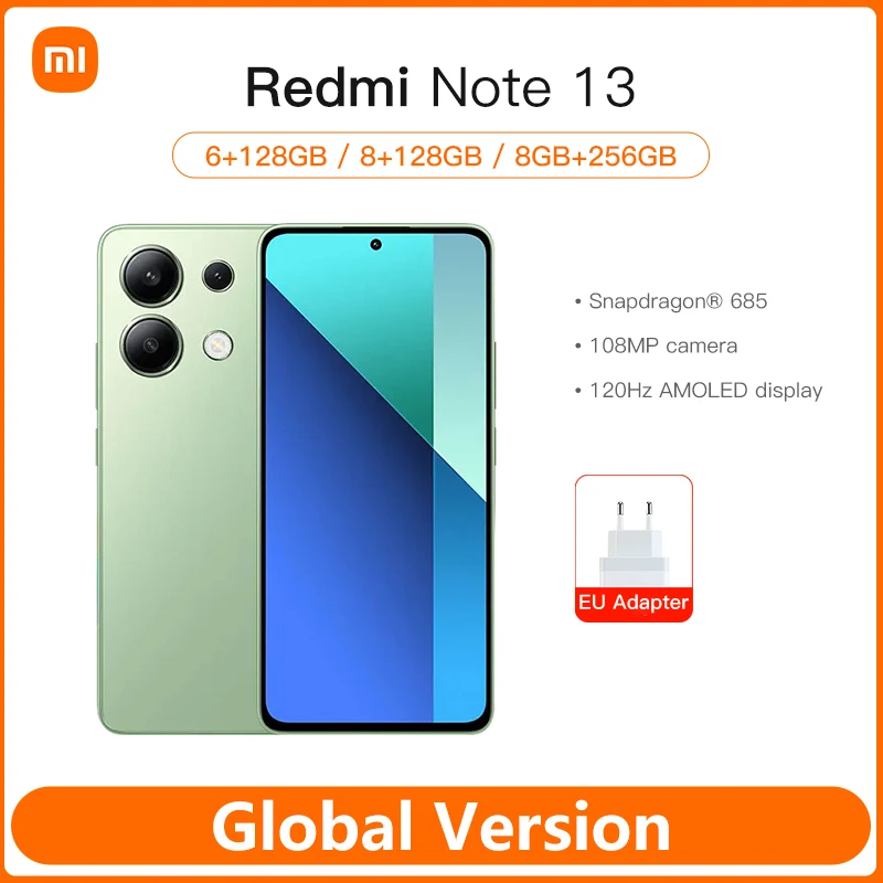 New-Xiaomi-Redmi-Note-13-Smartphone-Global-Version-Snapdragon-685-CPU-6 ...