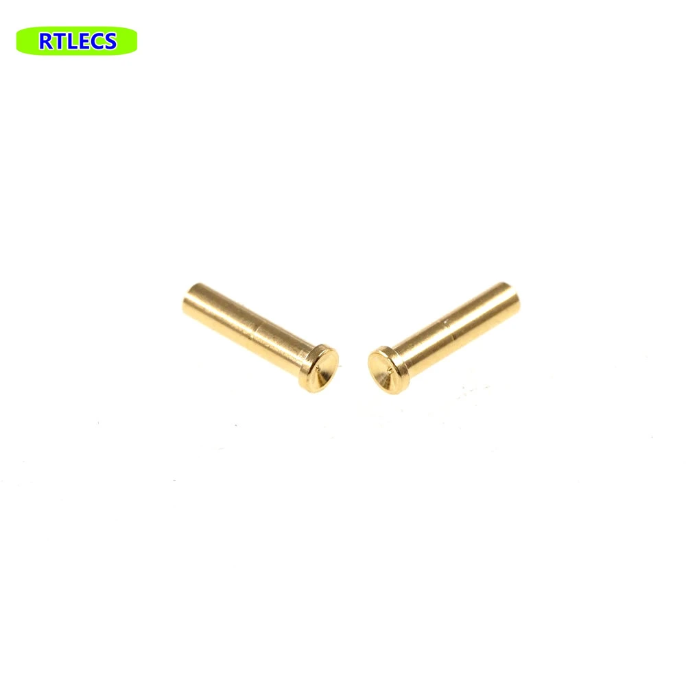 50 Pcs Concave Face Target Connector for Spring Loaded Pogo Pin Gold ...