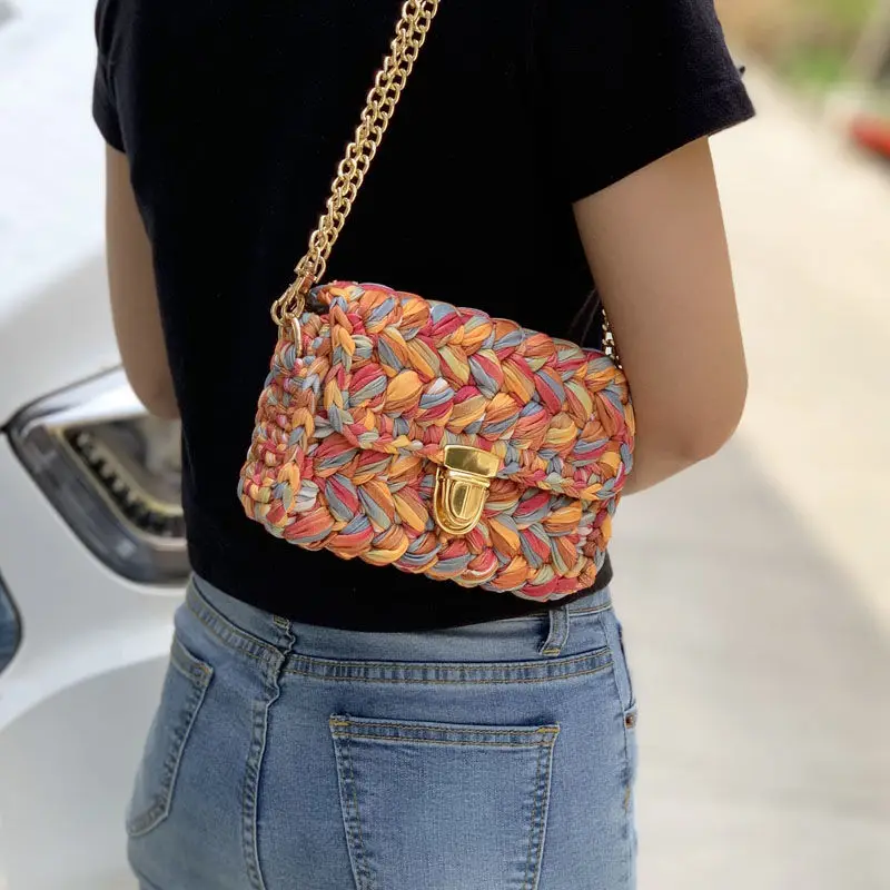 Wool-Woven-Shoulder-Bag-Bag-Diy-Handbag-Self-woven-Wide-Shoulder-Strap ...