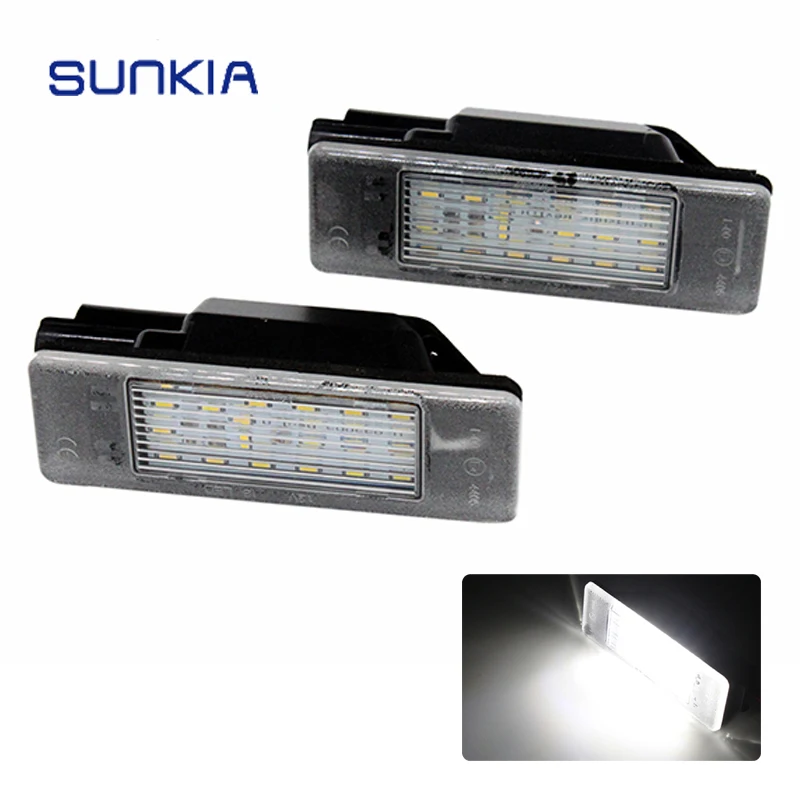 Car LED License Plate Number Light for Citroen C2 C3 C4 C5 BERLINGO for ...