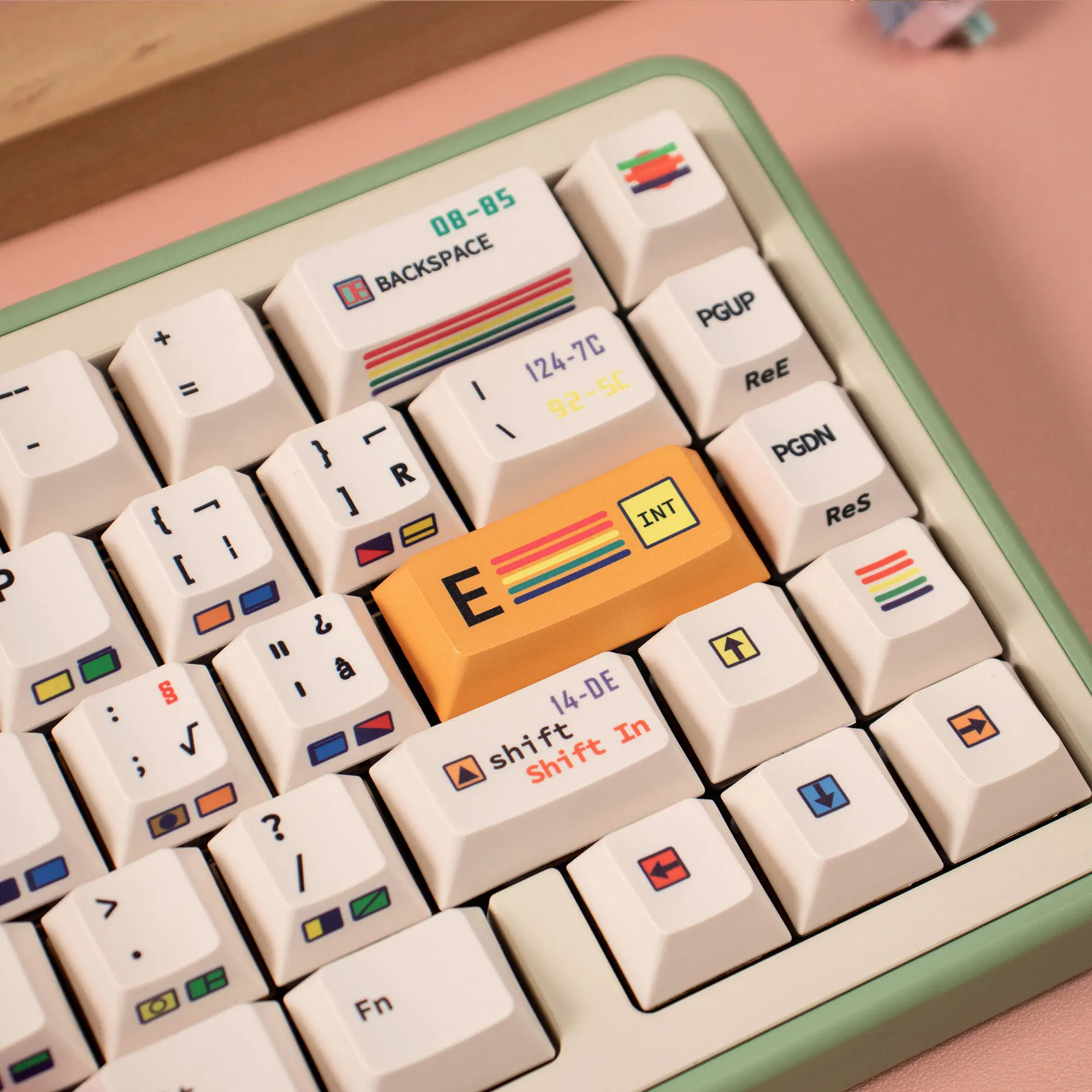 Keebox-C64-R2-Keycaps-Fullset-PBT-DYE-Sub-Keycaps-Side-Print-Cherry ...