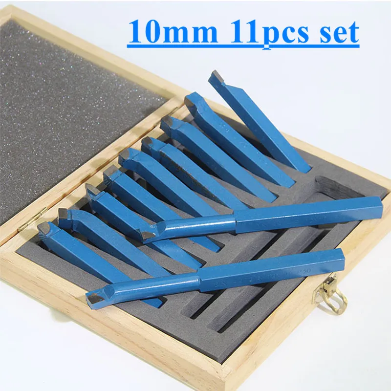 11pcs-Carbide-Tip-Cutting-Turning-Boring-Bit-10mm-Turning-Milling ...