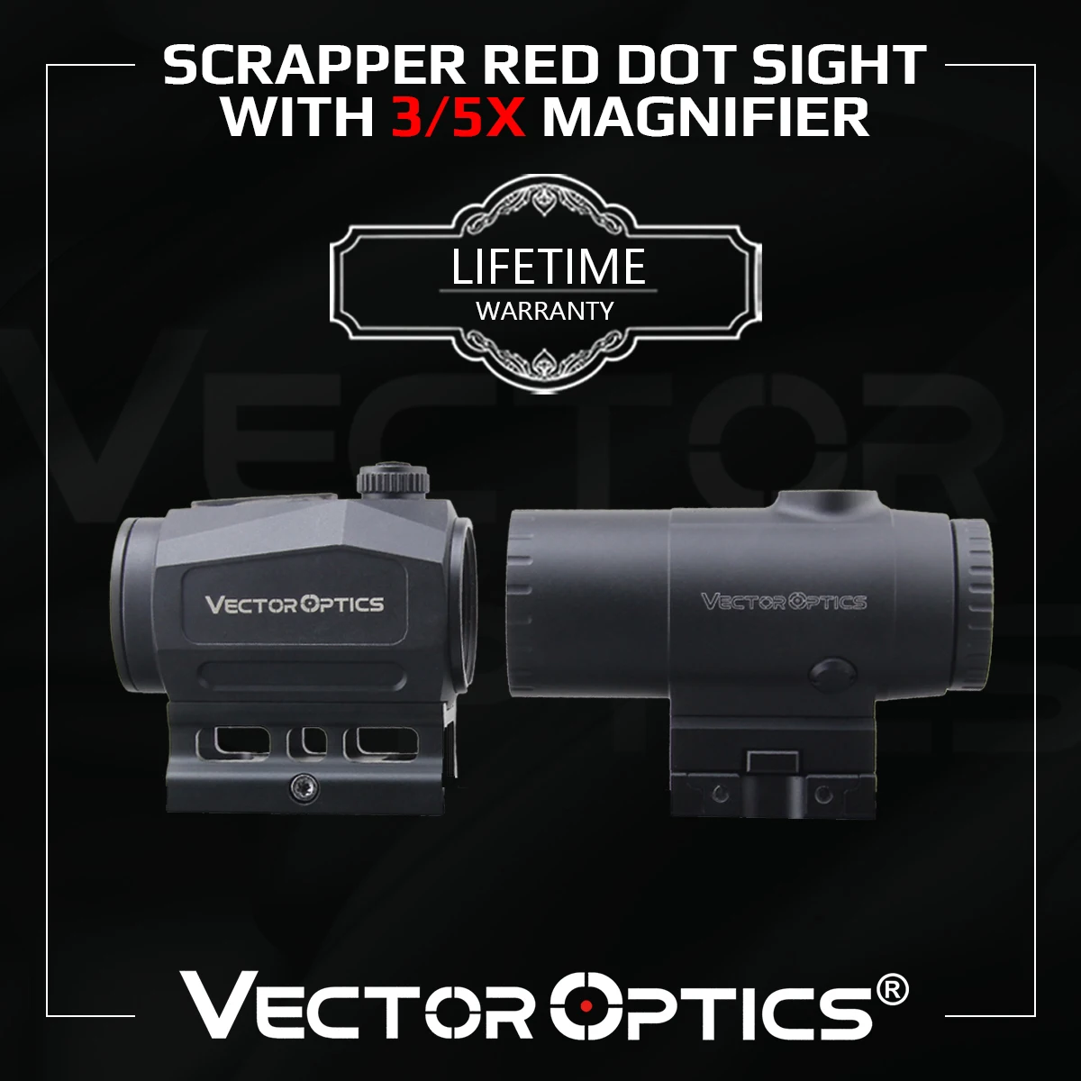 Optique-vectorielle-Vue-point-rouge-ray-e-avec-loupe-Paragon-3-5X-2MOA ...