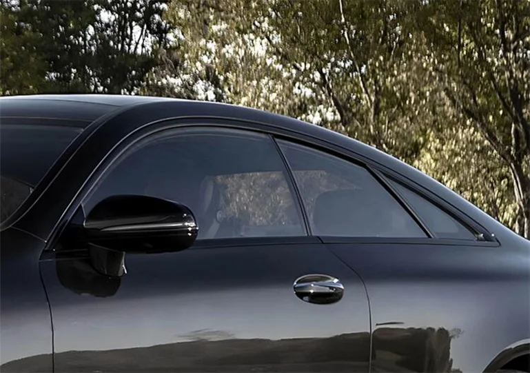 Black-Full-Window-Sill-Door-Frame-Center-Pillars-Molding-Trims-Cover ...