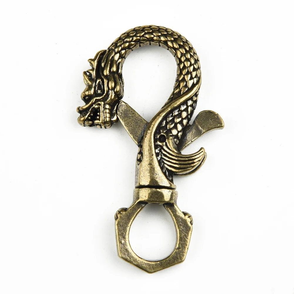 Vintage-Brass-Dragon-Phoenix-Couple-Keychain-Antique-Copper-Dragon ...