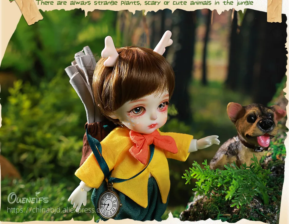 Ya 1/8 BJD Doll Forest Fantasy Deer Feet And Deer Head Resin Toys High ...