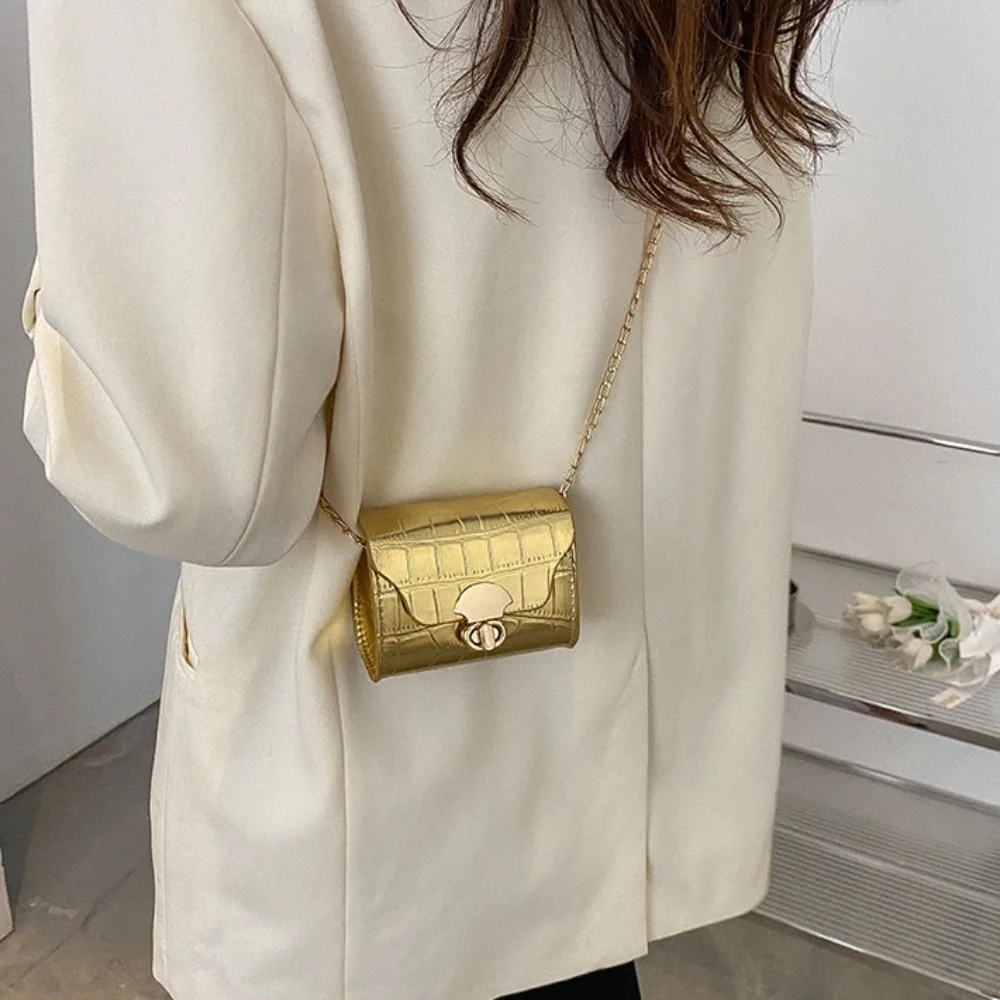 Trendy Mini Shoulder Bag Casual Chain Messenger Bag Daily Commuting Bag ...