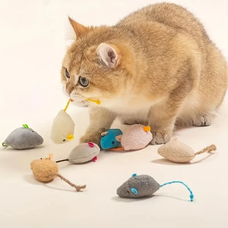 3-7-12PCS-Interactive-Plush-Rat-And-Cat-Toys-With-Durable-Linen-Perfect ...