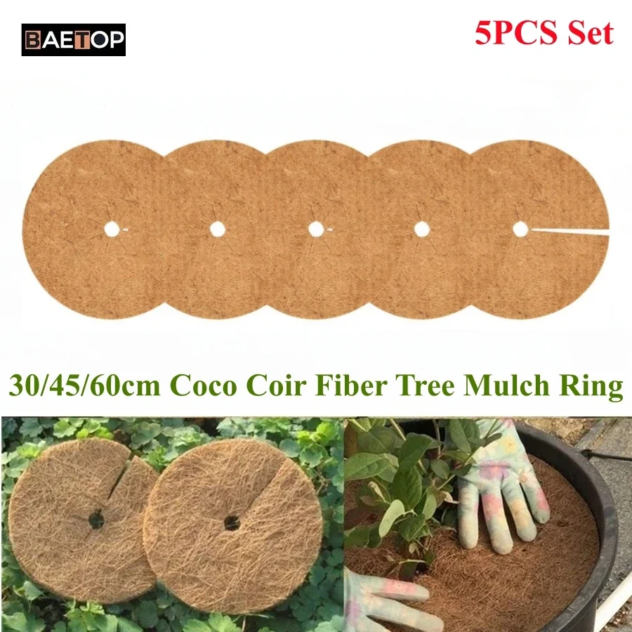 Tree Ring Weed Barrier Mat 6 Pack Of Deepthi Coco Coir Mulch Mat
