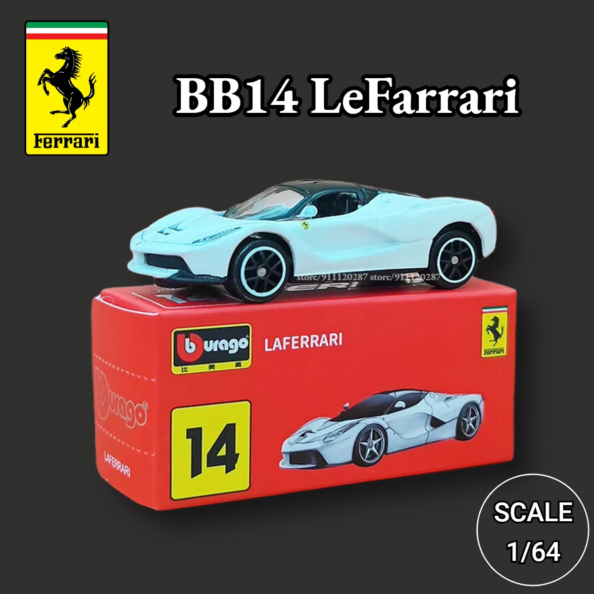 Bburago-1-64-Ferrari-Modelo-Em-Miniatura-Carro-BB14-Lefarrari-Escala ...